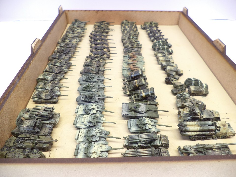 GHQ 1/285 Modern Micro-Armor, lot of Russian AFV's, painted, lot B | eBay
