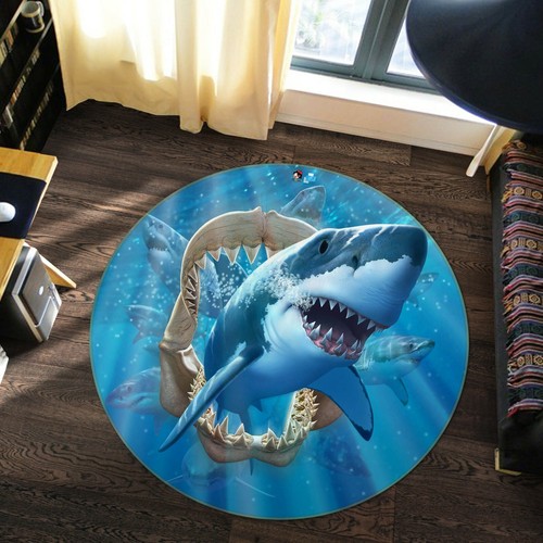 3D Shark Teeth ZHUA219 Game Non Slip Rug Mat Photo Carpet Jerry LoFaro ...