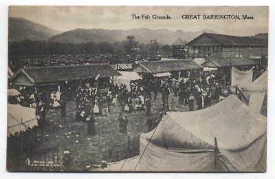 MA ~ Fair Grounds Scene GREAT BARRINGTON Massachusetts 1916 Berkshires ...