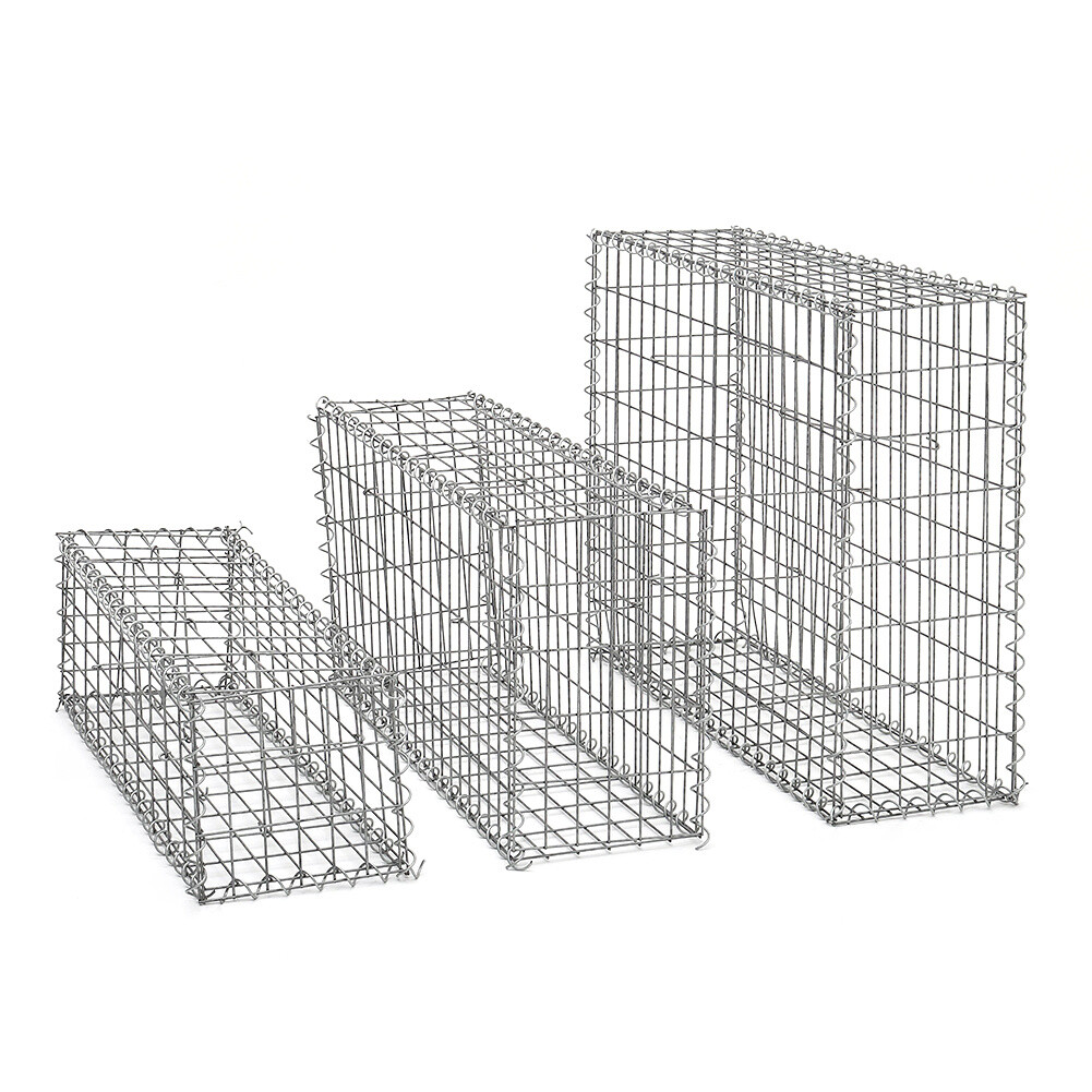 Gabion Stone Basket Retaining Wall Rock Stone Wire Cage Fench Privacy ...