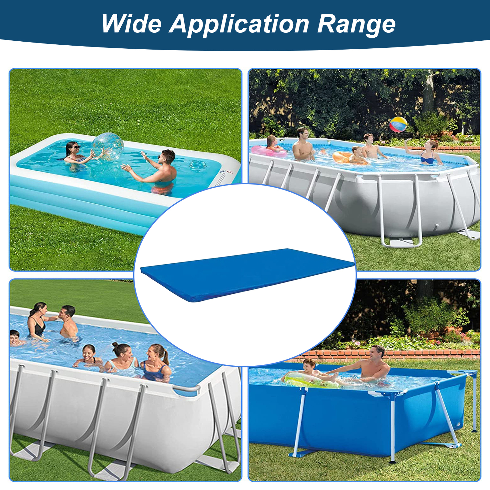 Home Pool Cover Swimming Durable Dustproof Anti-uv Protection for ...