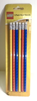 2012 LEGO 6 pack Wood Pencils NEW | eBay