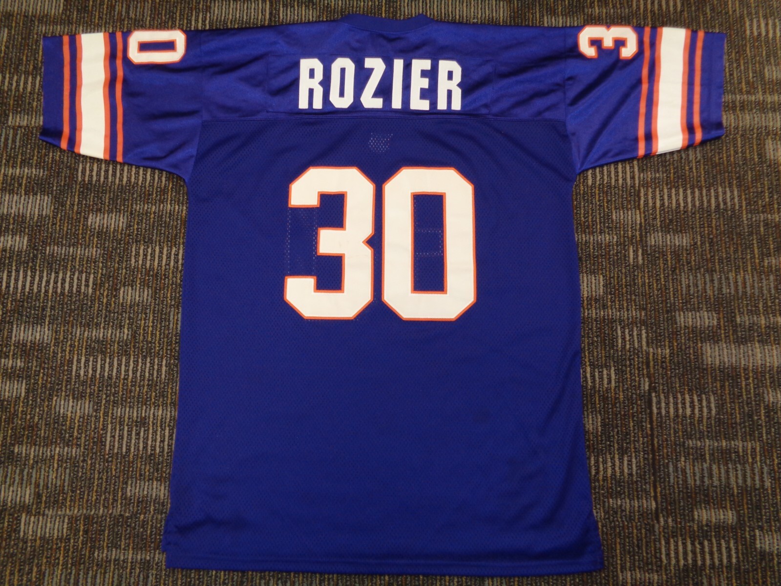 AUTHENTIC SEWN MIKE ROZIER #30 PITTSBURGH MAULERS MENS USFL GAME ...