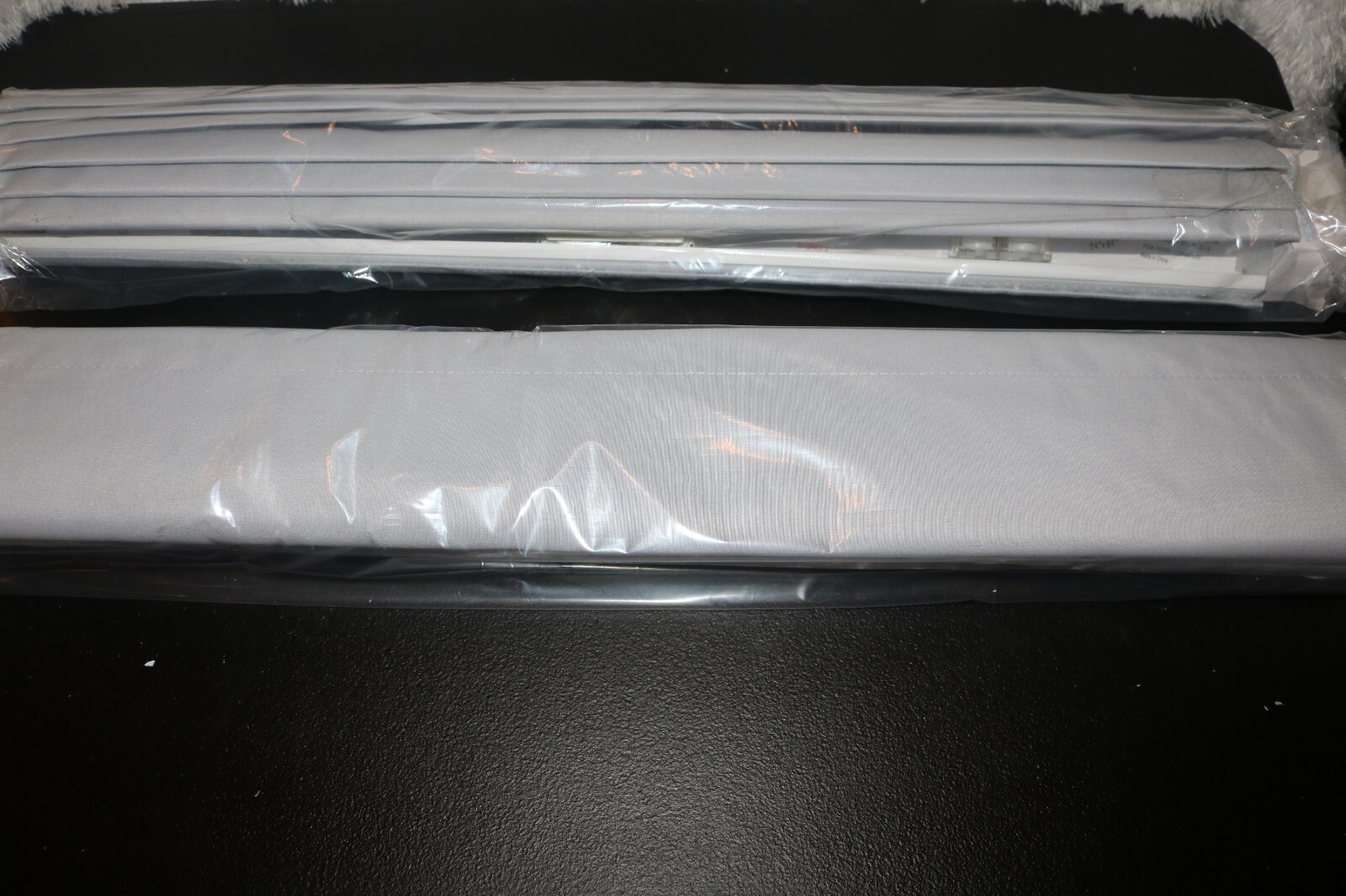 Arlo cordless lift fabric ROMAN SHADE blackout light gray 24x60 two ...