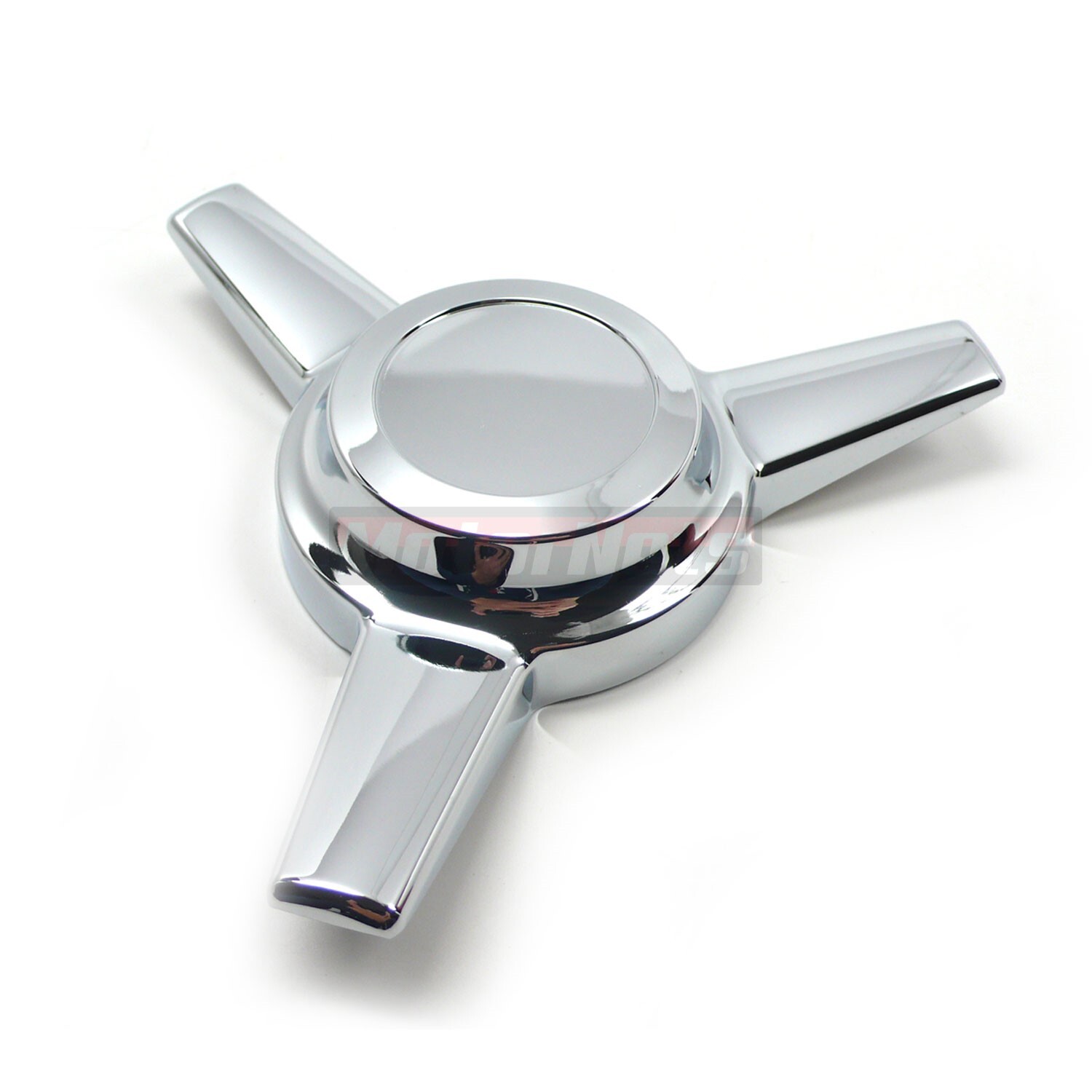 4x Chrome 3 Tri-Bar Wheel Spinner Center Hub Cap RIM Hot Rat Rod Street ...