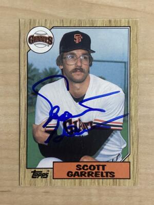 SCOTT GARRELTS SAN FRANCISCO GIANTS SIGNED AUTOGRAPHED 1987 TOPPS CARD ...
