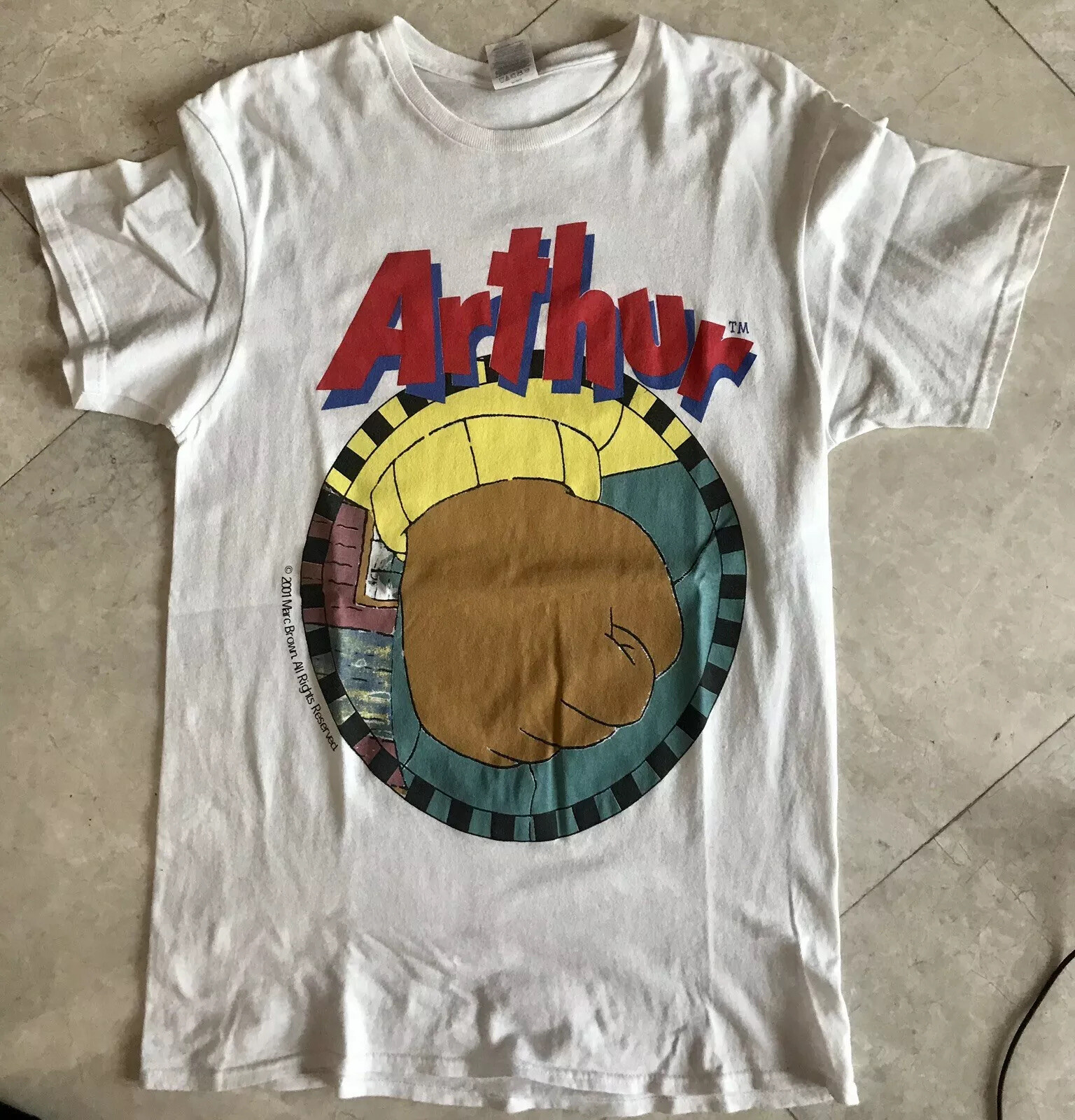 Vintage Arthur Fist Cartoon 90s VTG Shirt 2001 - Gem