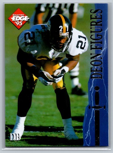 1995 Collector's Edge Excalibur Football #61 Deon Figures Pittsburgh ...