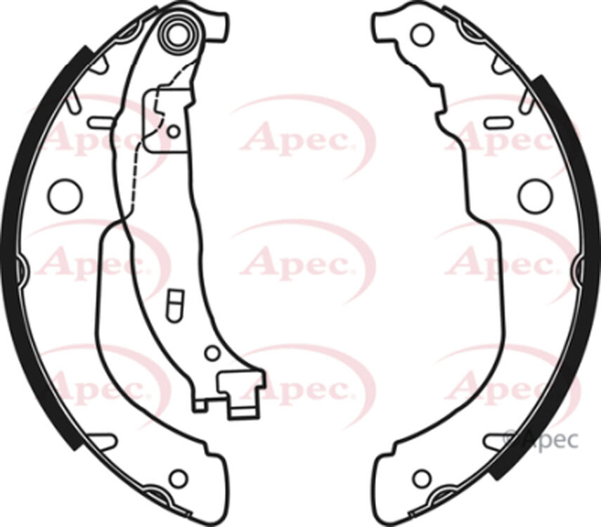 Brake Shoes Set Rear Torq Fits Peugeot 207 2006-2015 1.2 1.4 HDi 1.6 ...