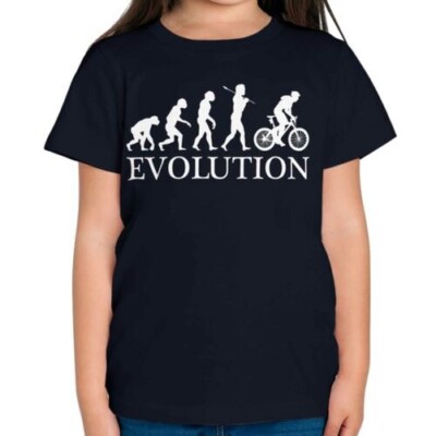 MOUNTAIN BIKE EVOLUTION OF MAN KIDS T-SHIRT TEE TOP GIFT CLOTHING ...