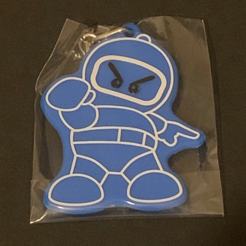 Rare Blue BOMBERMAN Official 1990 Caravan PC ENGINE Keychain New | eBay