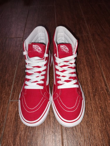 Vans Off The Wall Red High Top Sneaker US Men’s 7 Women’s 8.5 | eBay