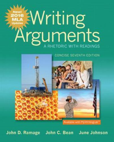 Writing Arguments : A Rhetoric with Readings, Concise Edition, MLA ...