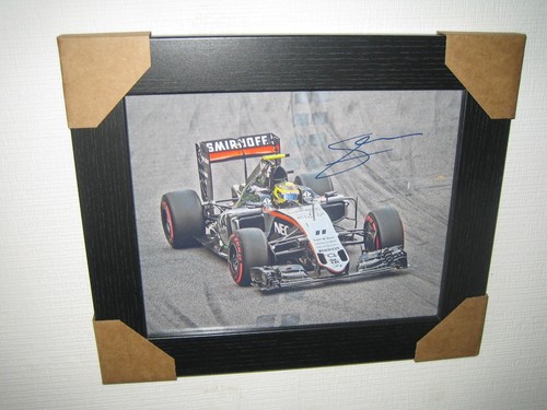 Sergio Perez {Formula 1} Hand Signed Photograph {8x10} Framed - With ...