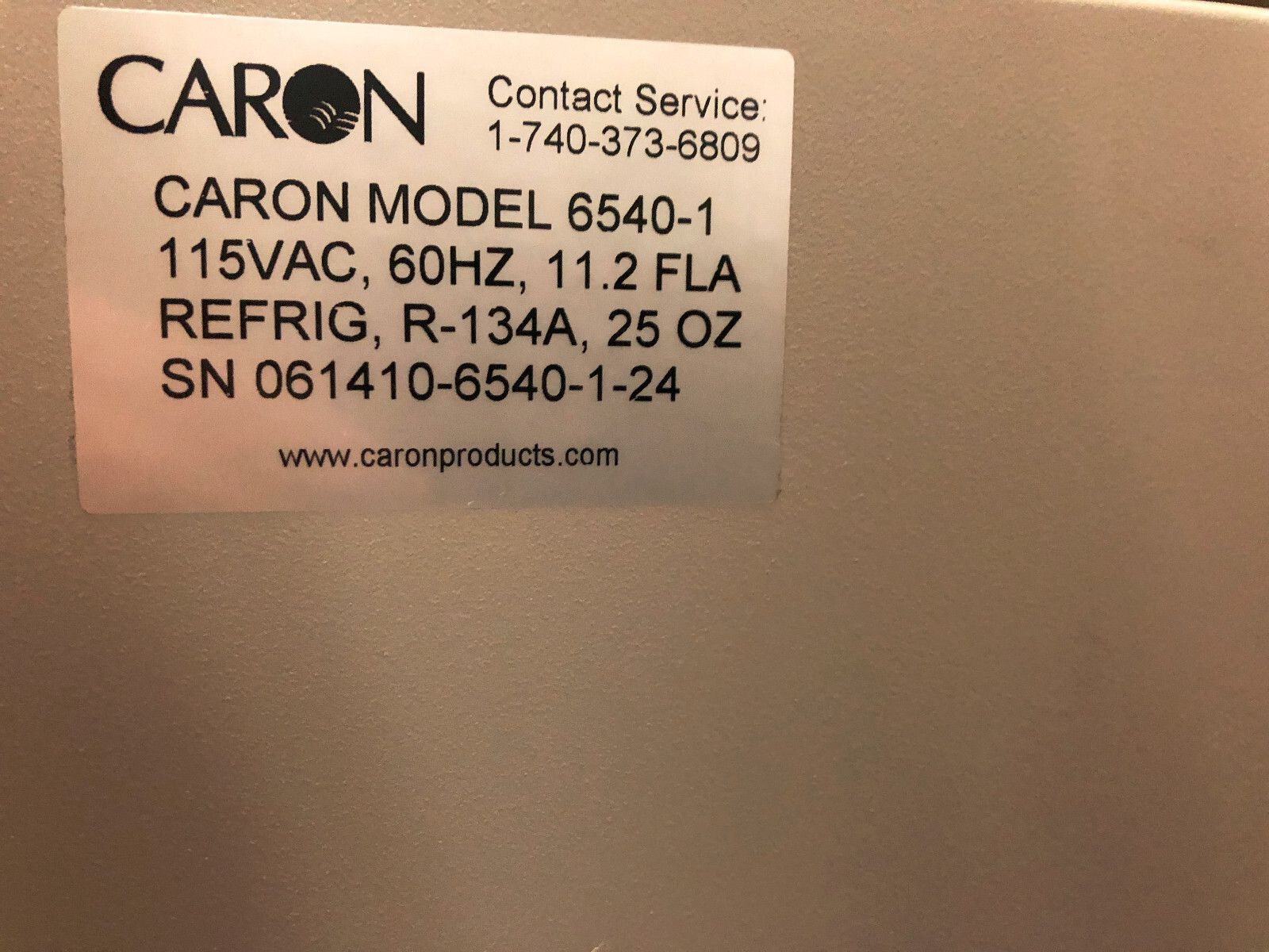 Caron 7540 - 6540 Photostability Chamber #1/ UV/Vis / 6 Mo Wrty ...
