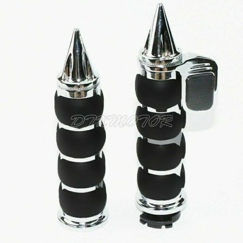 1" Spiked Handle Bar Hand Grips for Kawasaki Vulcan 1600 1500 2000 900 ...