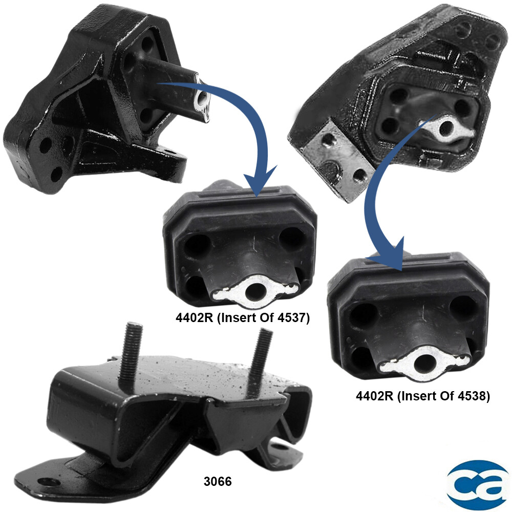 Insert of Engine Mounts & Auto.Trans. Mount for Dodge Durango 04-07 4.7 ...
