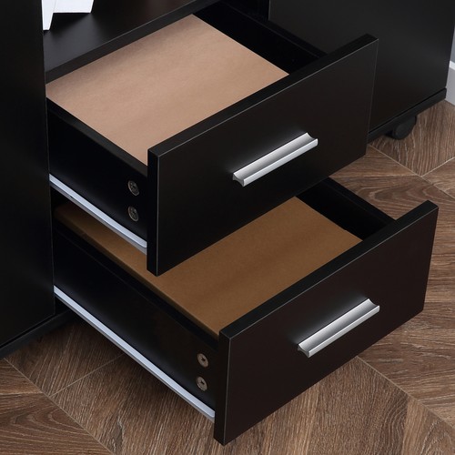 Office/Home File & Scanner Storage Cabinet w/ 2 Cabinets & Top Counter ...