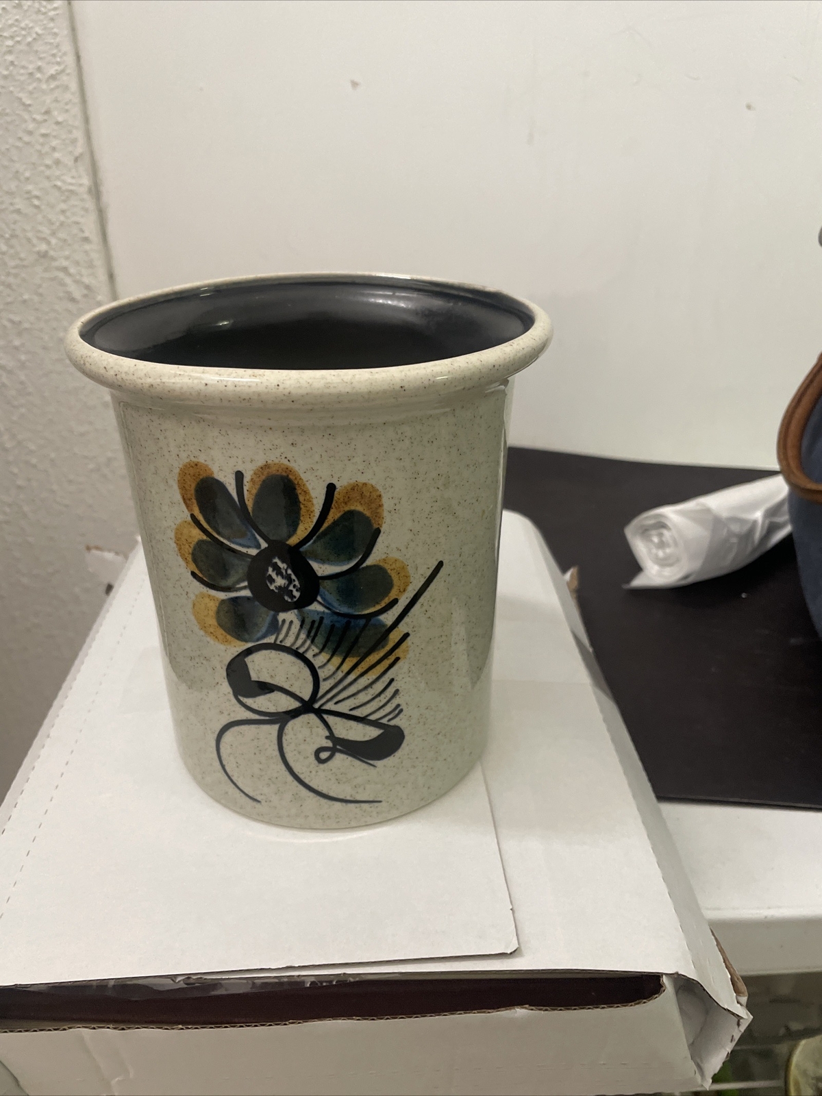 Mid Century Israeli Modern Large Stoneware Vase SIGNED by Esther for ...