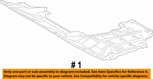 51410-42100 Toyota Cover assy, engine under, no.1 5141042100, New ...