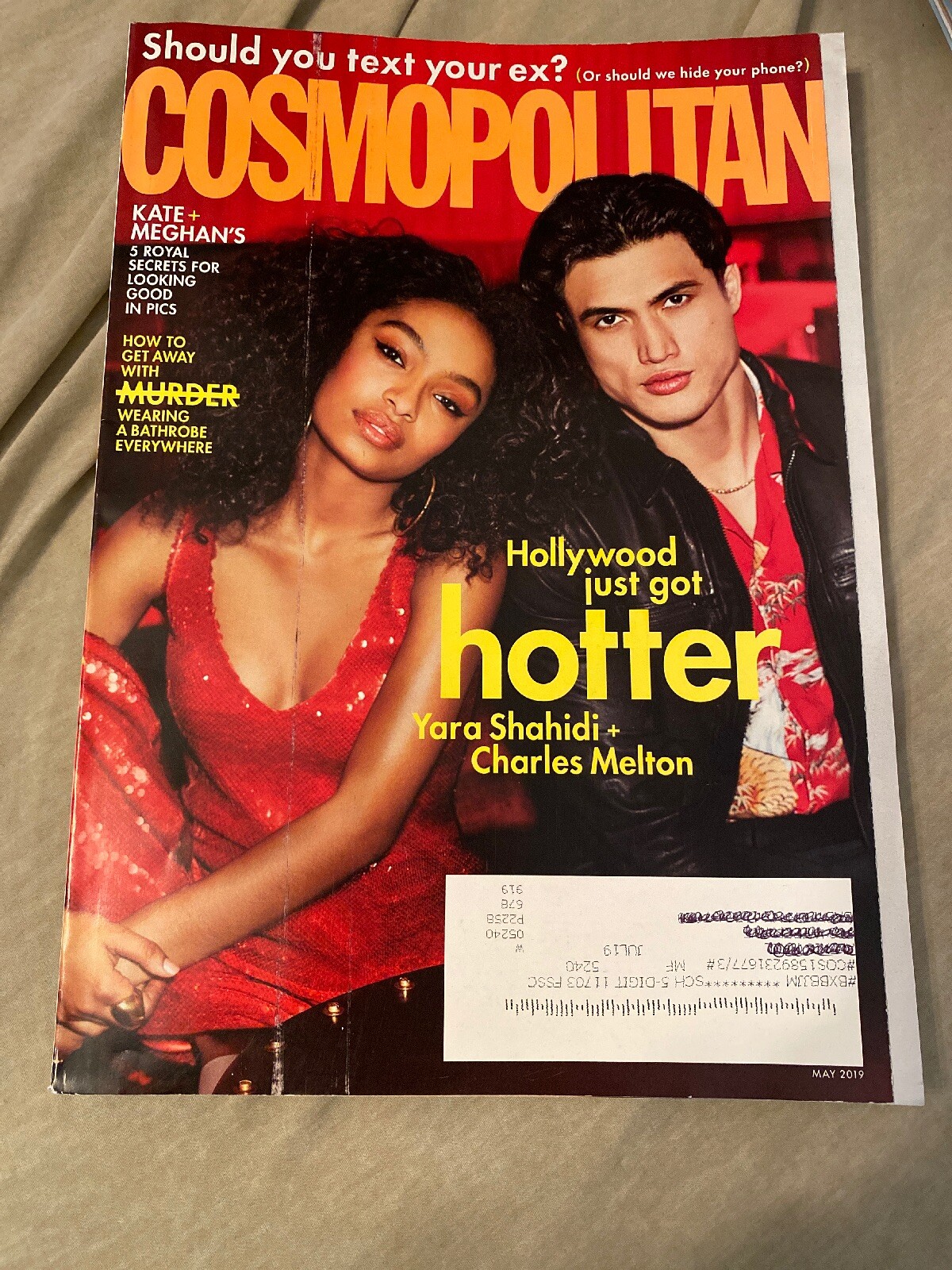 COSMO COSMOPOLITAN MAGAZINE - May 2019 - Yara Shahidi & Charles Melton ...