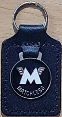 Matchless Keyring Key Ring - badge mounted on a leather fob | eBay ...