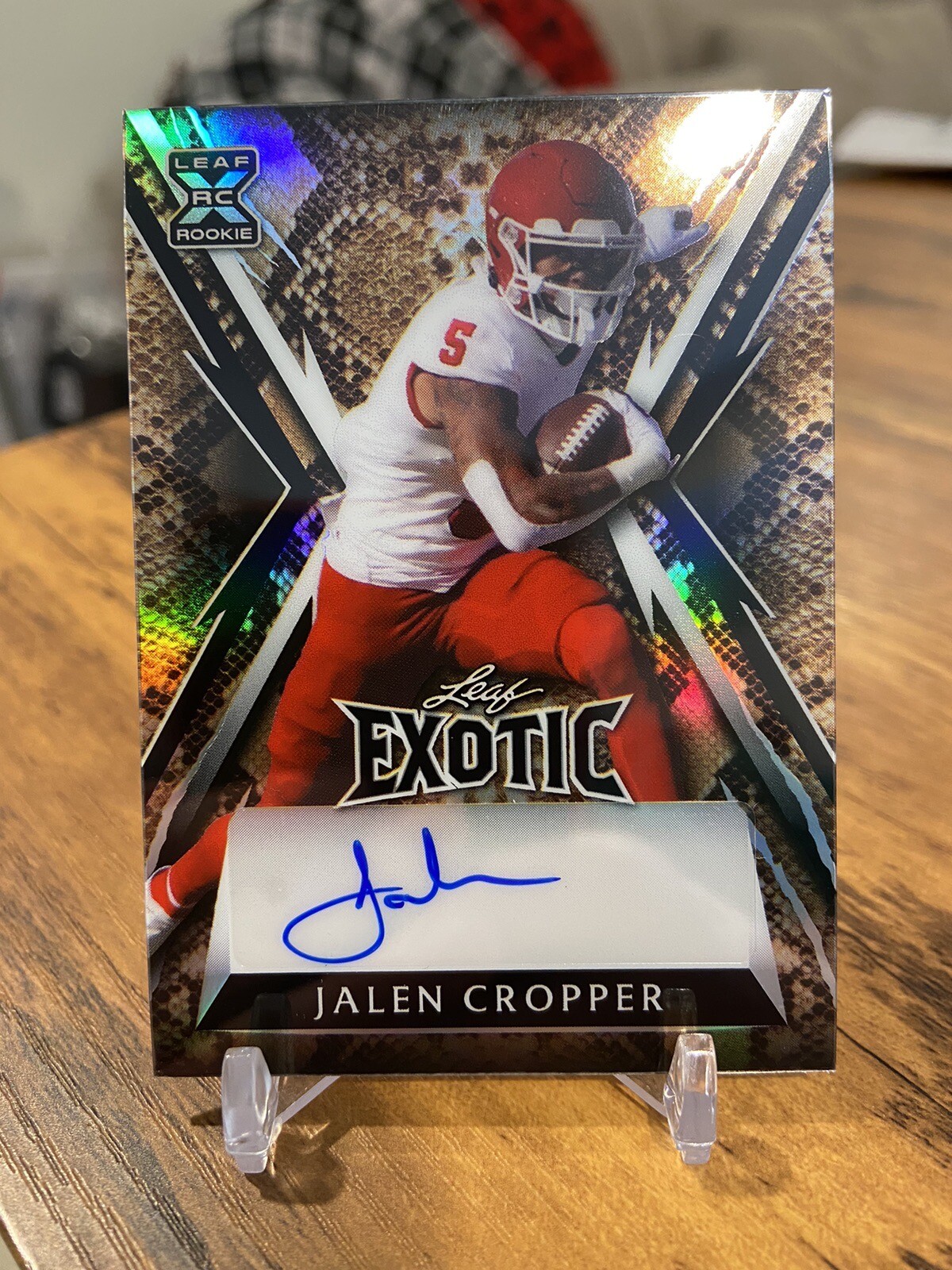 2023 Leaf Exotic Jalen Cropper Snakeskin Rookie Auto #/13 SSP Cowboys 🔥 ...
