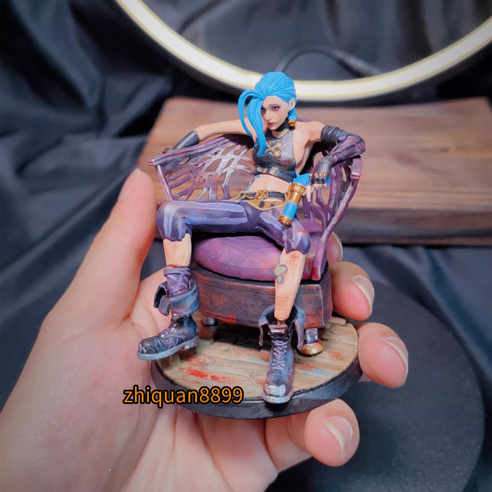 Handmade League of Legends Jinx Statue Figure Model Collectibles Toys ...