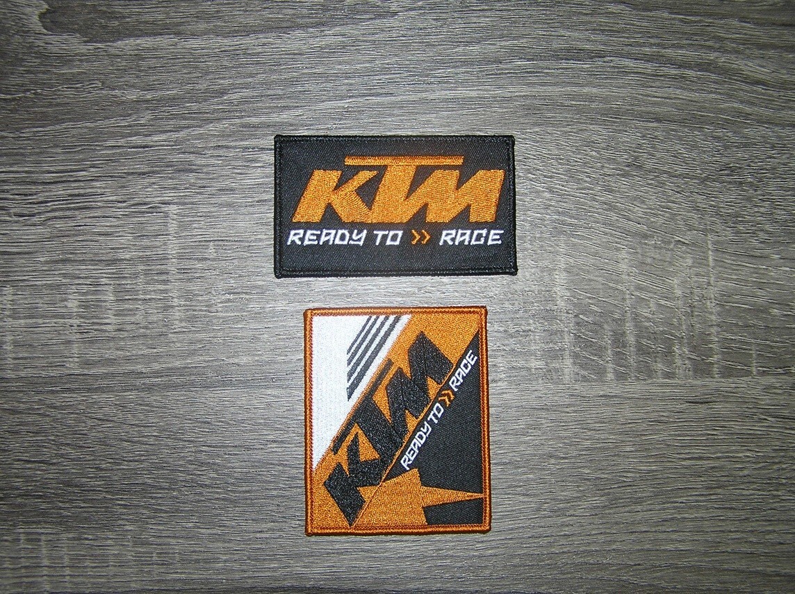(2) KTM Racing Embroidered Iron On Patches | eBay