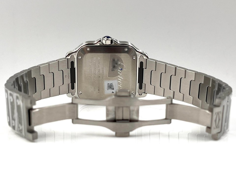 Cartier Santos De Cartier Blue Dial Medium Size 35mm WSSA0063 Unworn ...