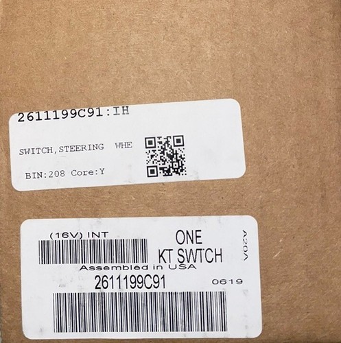 OEM Genuine International Part 2611199C91 Steering Wheel Switch No Core ...