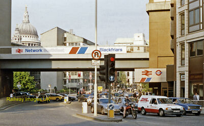 Railway Photo - NSE Network South East Sign Blackfriars Station c1989 ...