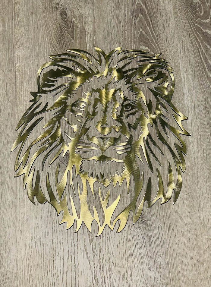 Metal Lion Wall Art Decor, Metal Wall Art, Lion Inspired Decor | eBay