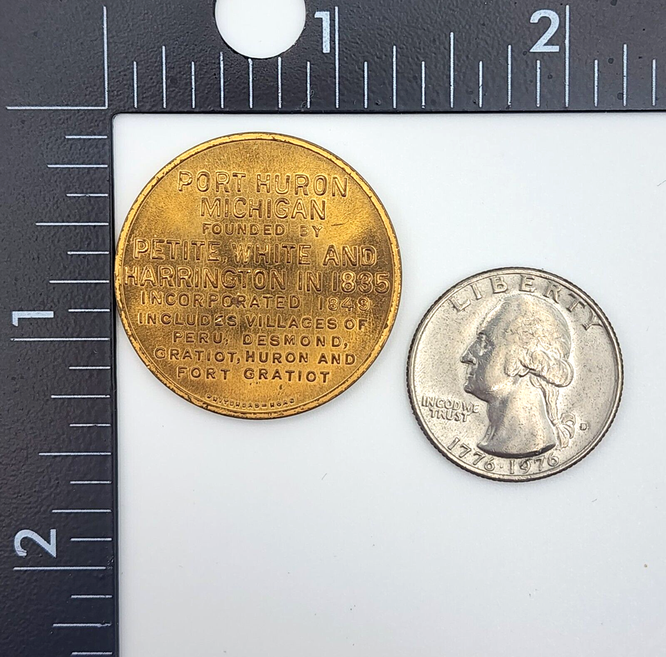 1949 Blue Water Festival Port Huron Michigan Centennial Coin | eBay