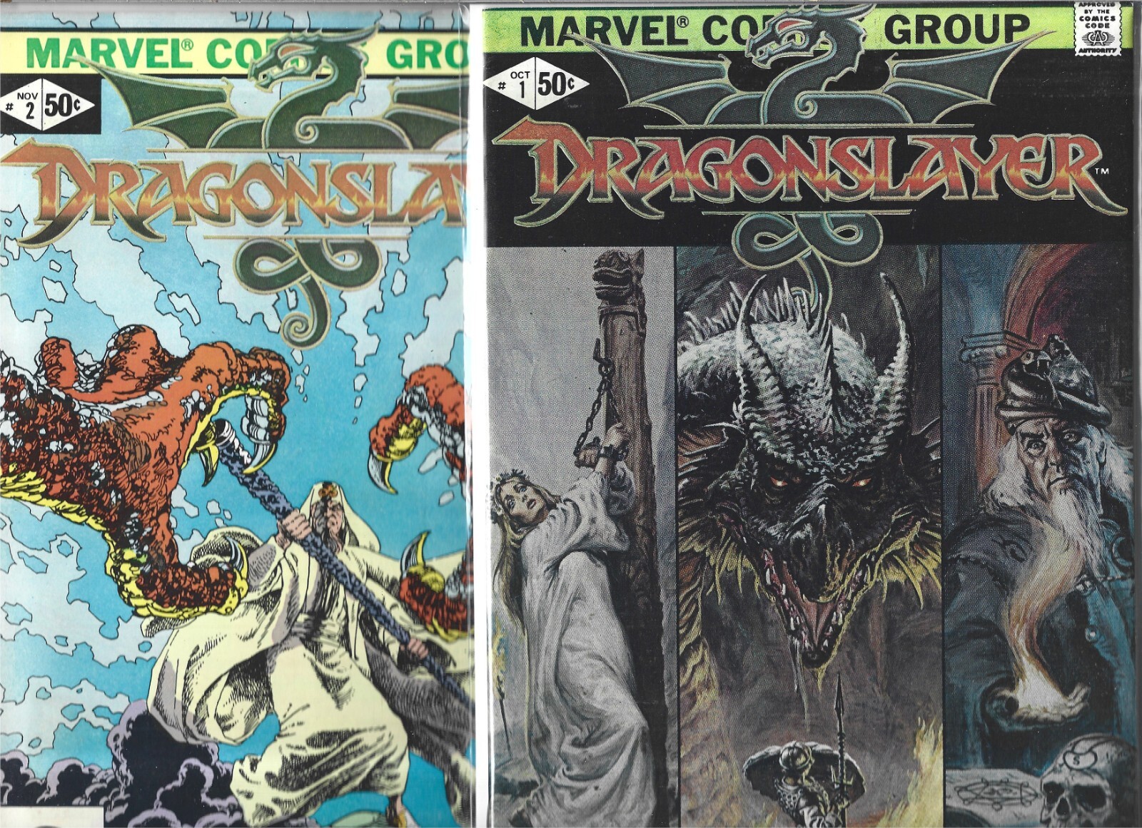 DRAGONSLAYER #1-#2 SET (VF/NM) BRONZE AGE MARVEL MOVIE COMICS, $3.95 FLAT SHIP. | eBay