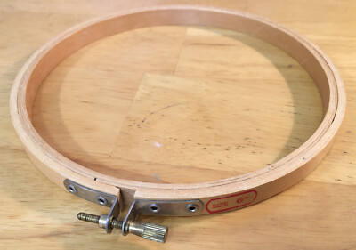 Wood Embroidery Hoop 6 Inch Diameter | eBay