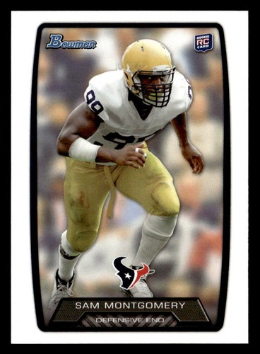 Sam Montgomery 2013 Bowman Rookie Card #186 Houston Texans | eBay