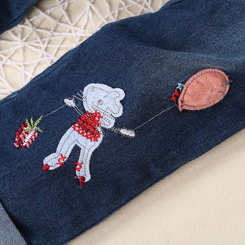 2pcs Fashion lovely Kids Baby Girls Toddler tops + Denim pants Clothes ...