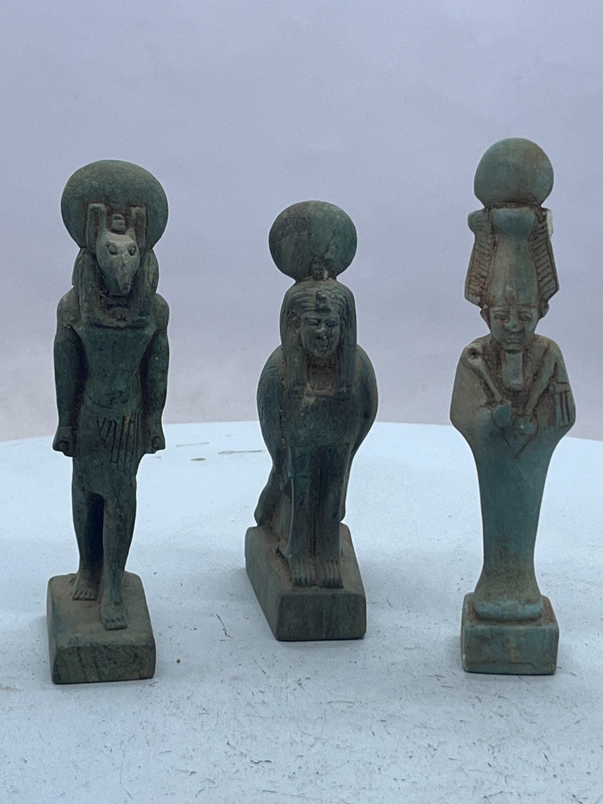 Ancient Egyptian Statues God BA With Thoth and Amun from Egyptian ...