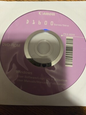 canon d1600 series dvd-rom FK4-6010 disc | eBay