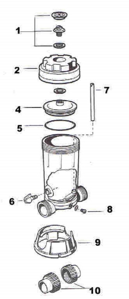 Genuine Hayward In-Line Chlorinator CL200EF Pool Chemical Chlorine ...