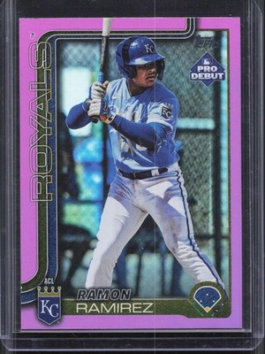 2025 Topps Pro Debut Ramon Ramirez PD-73 Fuchsia Rainbow Foil /199 | eBay