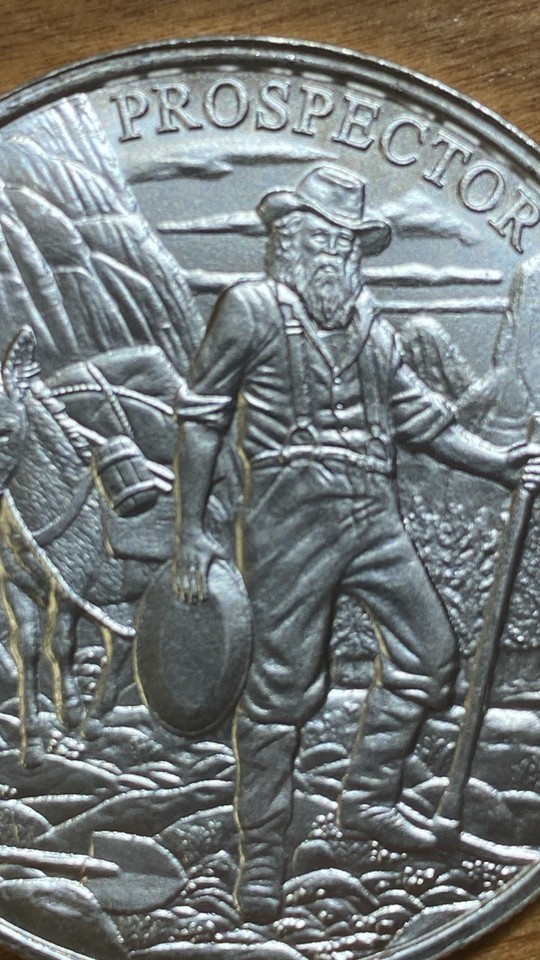 Provident Metals Early Prospector Series Saloon 1 ozt .999 Fine Silver ...