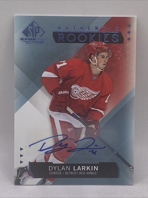2015 SP Game Used Dylan Larkin Authentic Rookies Blue Auto Autograph ...