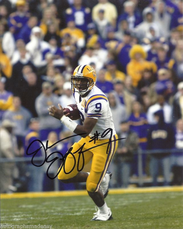 JORDAN JEFFERSON LSU TIGERS SIGNED 8X10 PHOTO W/COA #4 | eBay
