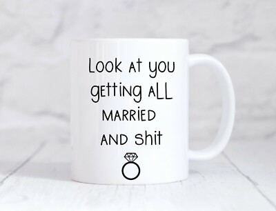 Funny Engagement Gift Bride To Be Bridal Shower Jokes Adult Humour ...
