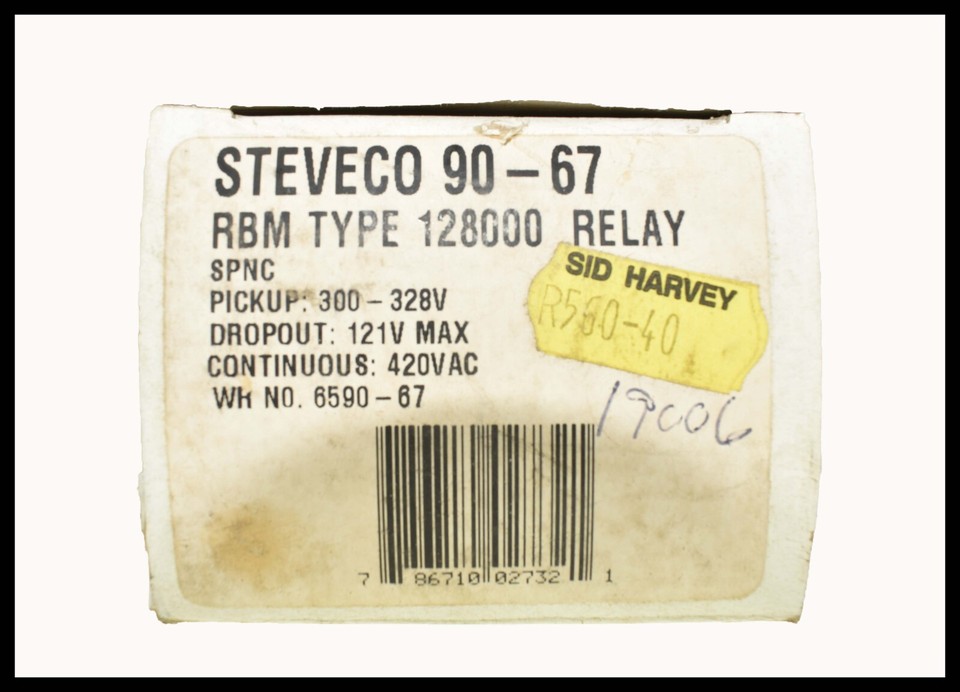 Steveco WHITE ROGERS 90-67 Potential Relay RBM BOX 78 | eBay