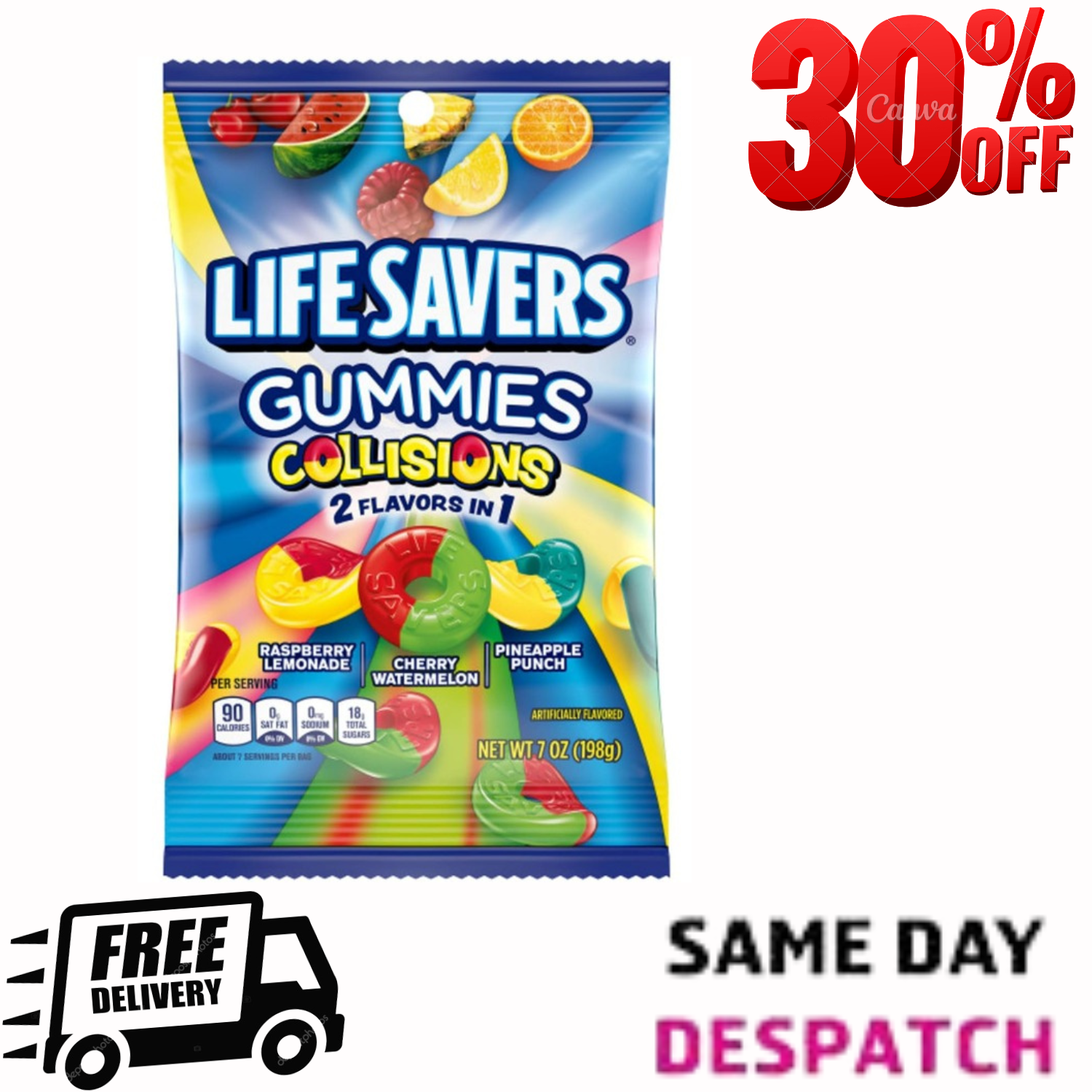 Life Savers Gummies Collisions Assorted Flavors, 7 oz | eBay