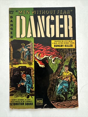 Danger Comics #5--1954--Don Heck horror cover--comic book | eBay