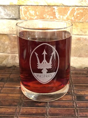 MASERATI Collectible Whiskey Glass 8 Oz | eBay
